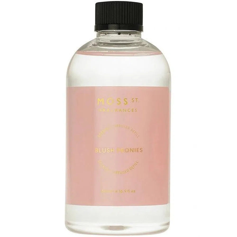Blush Peonies 500ml Reed Diffuser Refill by Moss St Fragrances